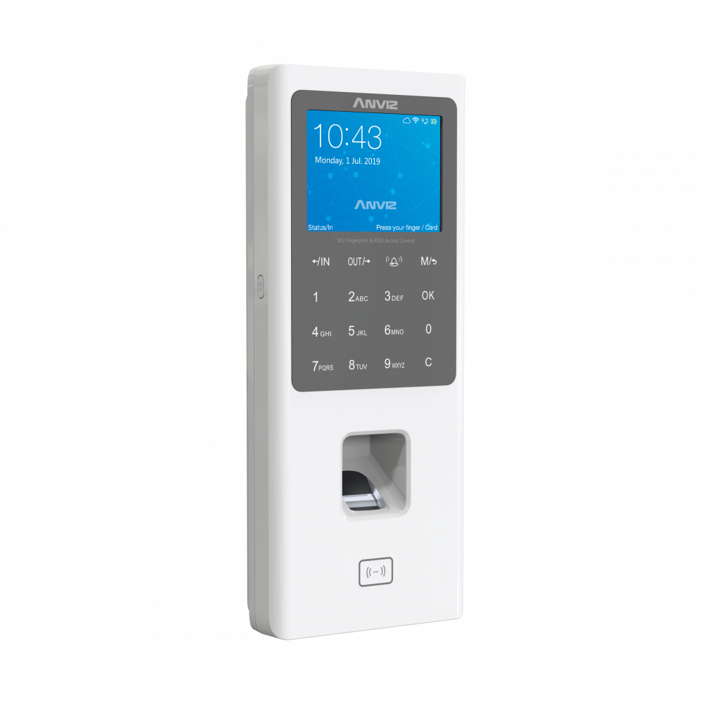 W2 Pro Color Screen Fingerprint & RFID Access Control | Anviz Global